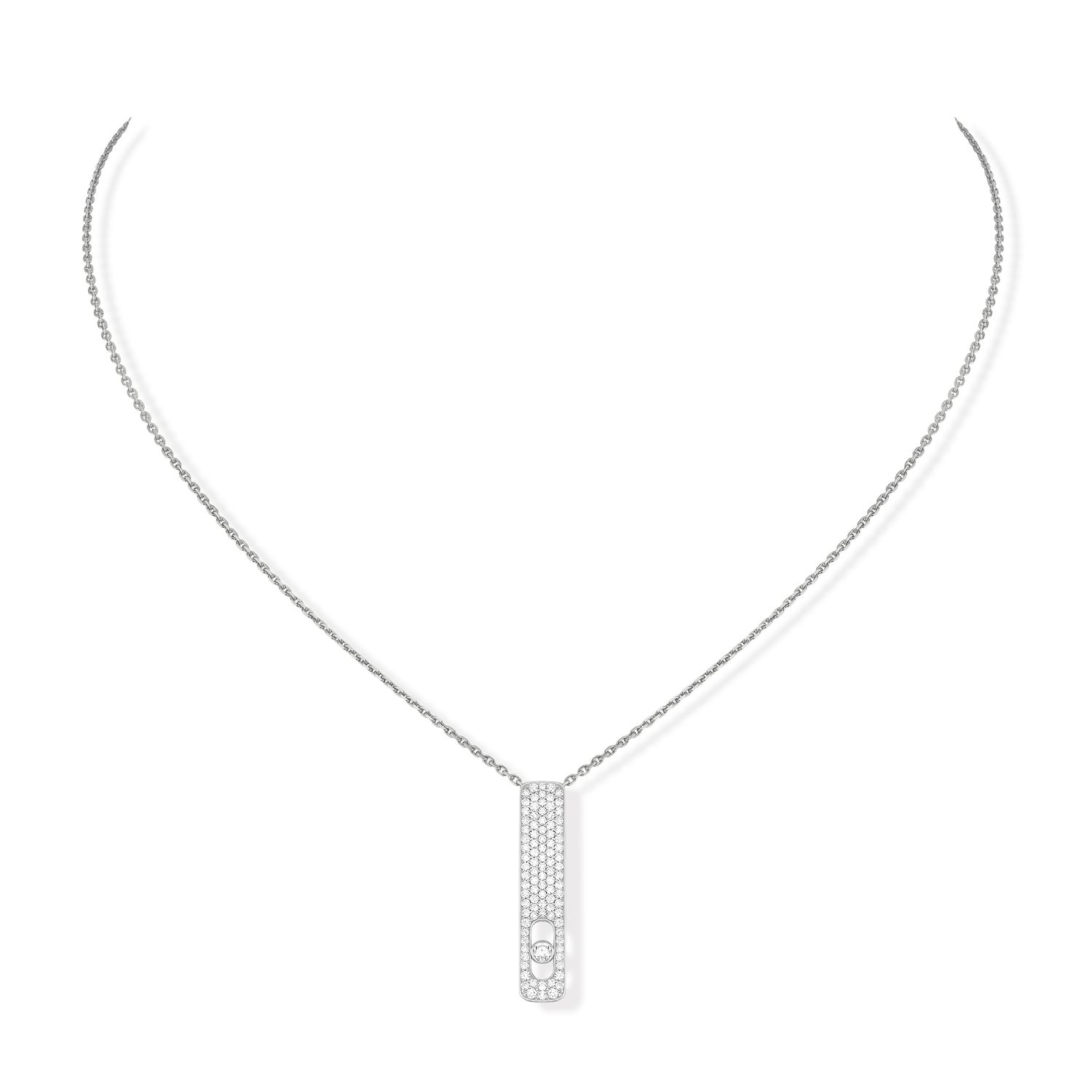 My First Diamond 0.30 ct White Gold Necklace | Messika | Auberi