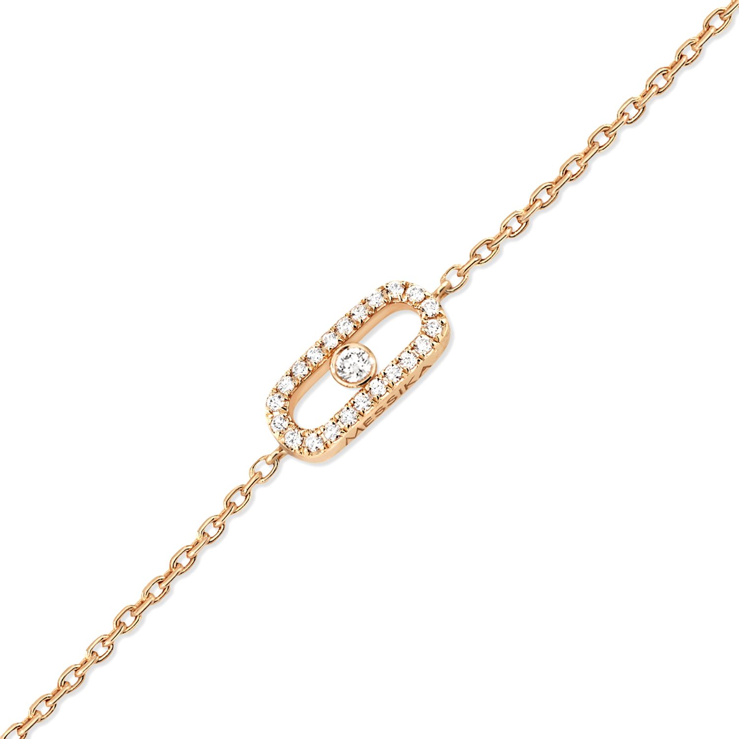 Messika Care(s) Diamond Pavé Bracelet in Rose Gold